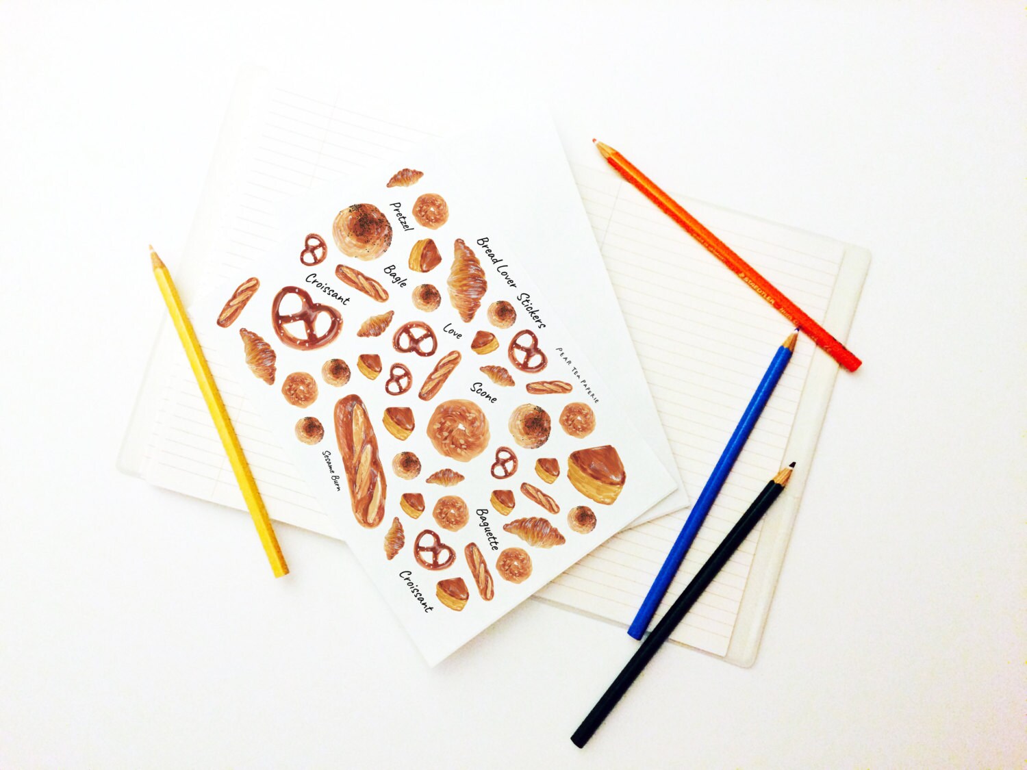 Bread Lover Stickers Set Bread Stickers Planner Stickers | Etsy