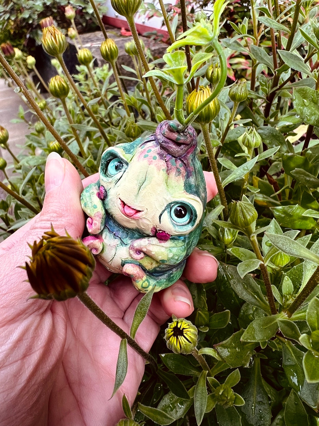 Garden Root Kawaii Sweet Creature. Artist Made Fantastic Art Doll ...