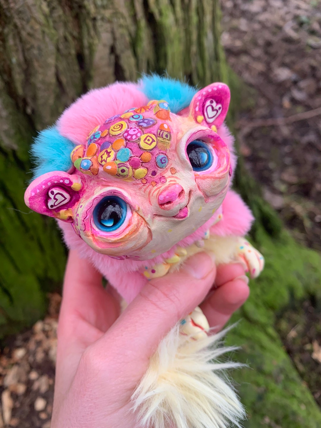 Pink Kind Candy Beast Cute Magical Creature. Fantаsy Beast Gift ...