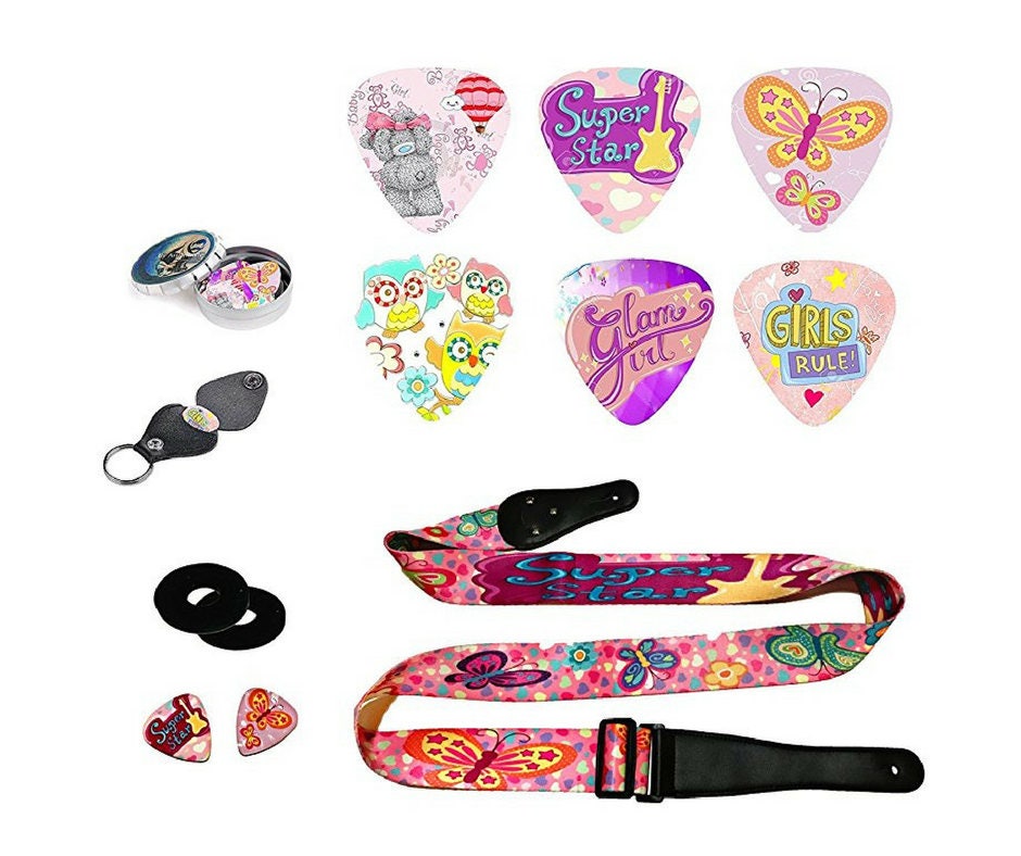 Guitar Gift Bundle for Girls 12 Cool Picks and Pink | Etsy
