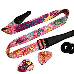 Guitar Gift Bundle for Girls 12 Cool Picks and Pink - Etsy