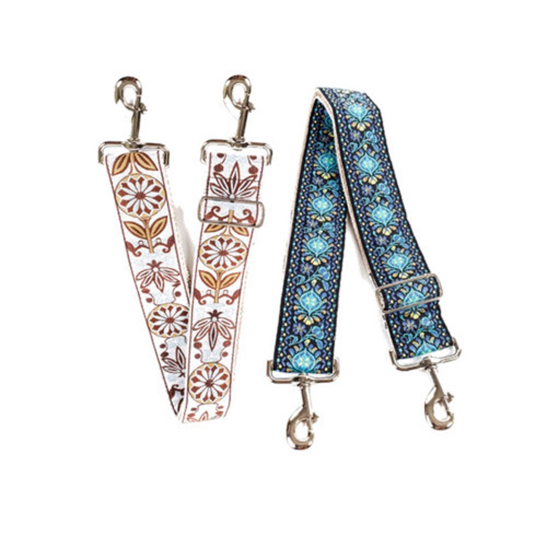 2 Handbag Strap White Vintage Strap and Blue Vintage Strap Handbag ...