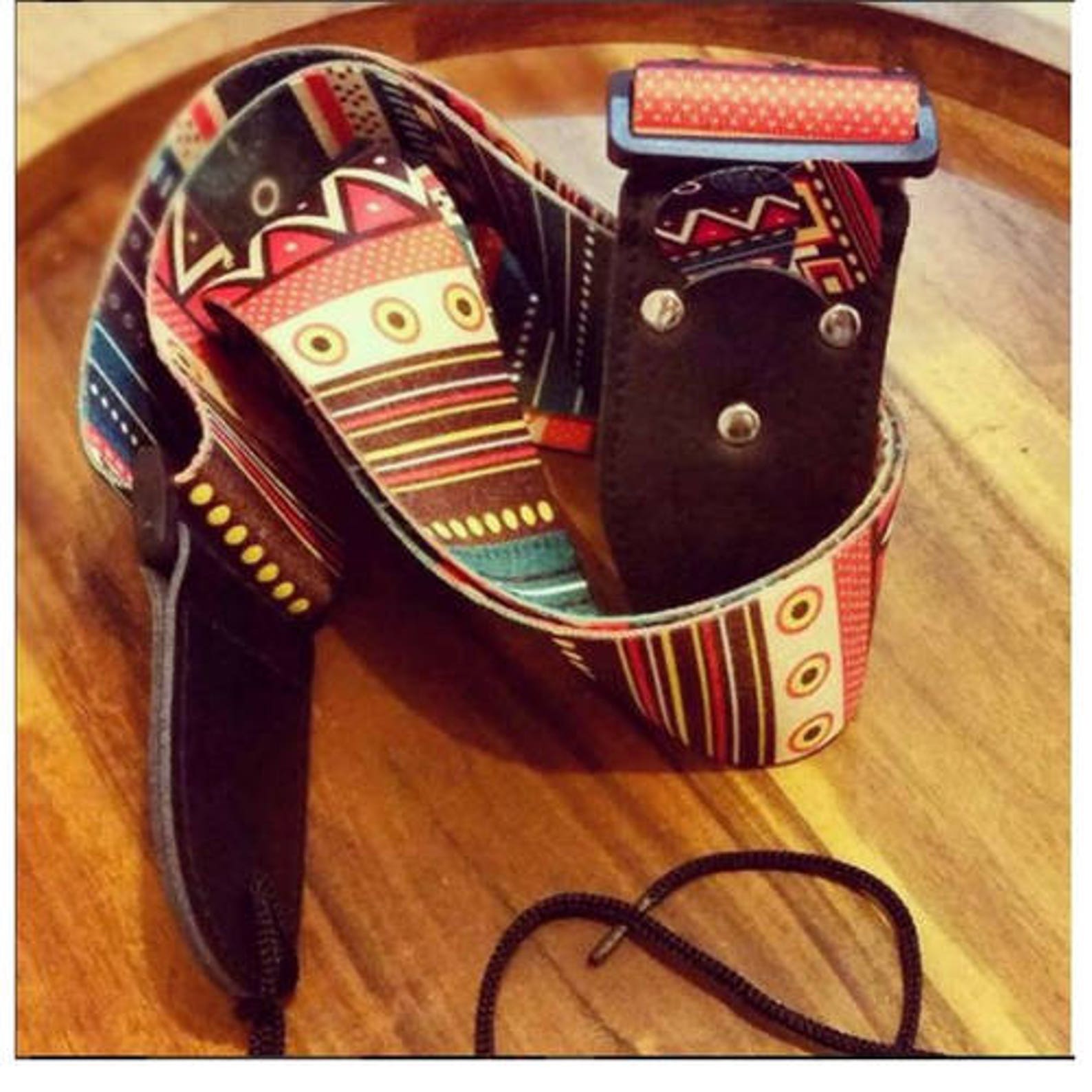 2 Vintage Guitar Straps Guitar Player Gift Set Aztec - Etsy