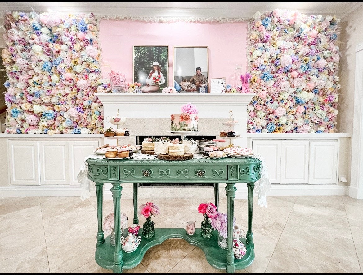 Luxury Soft Pastel Flower Wall Rainbow Flower Wall Rainbow - Etsy UK