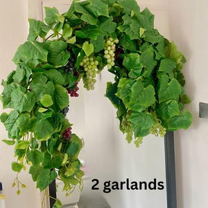 1 Artificial Grape Vine Garland 180 Cm Long, High Quality Grape Garland ...