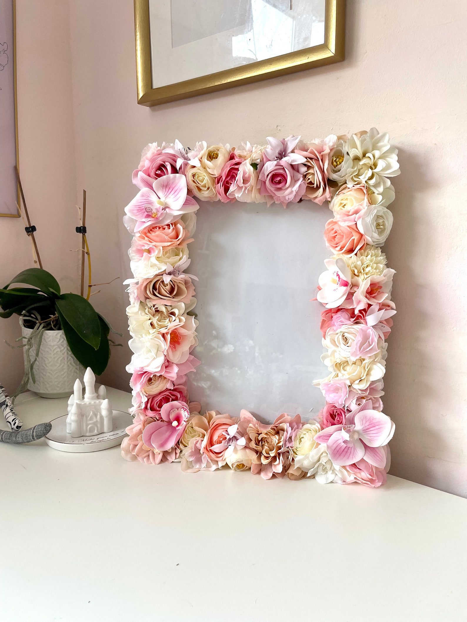 Flower Photo Frame Floral Picture Frame Wedding Picture - Etsy
