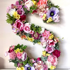 Large 3D Flower Letters, Floral Wall Letters, Baby Shower Decor, Boho ...