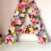 3D Flower Letters, Floral Alphabet, Wedding Initials, Greenery Letter ...