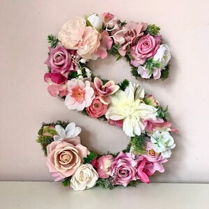 Large 3D Flower Letters, Floral Wall Letters, Baby Shower Decor, Boho ...