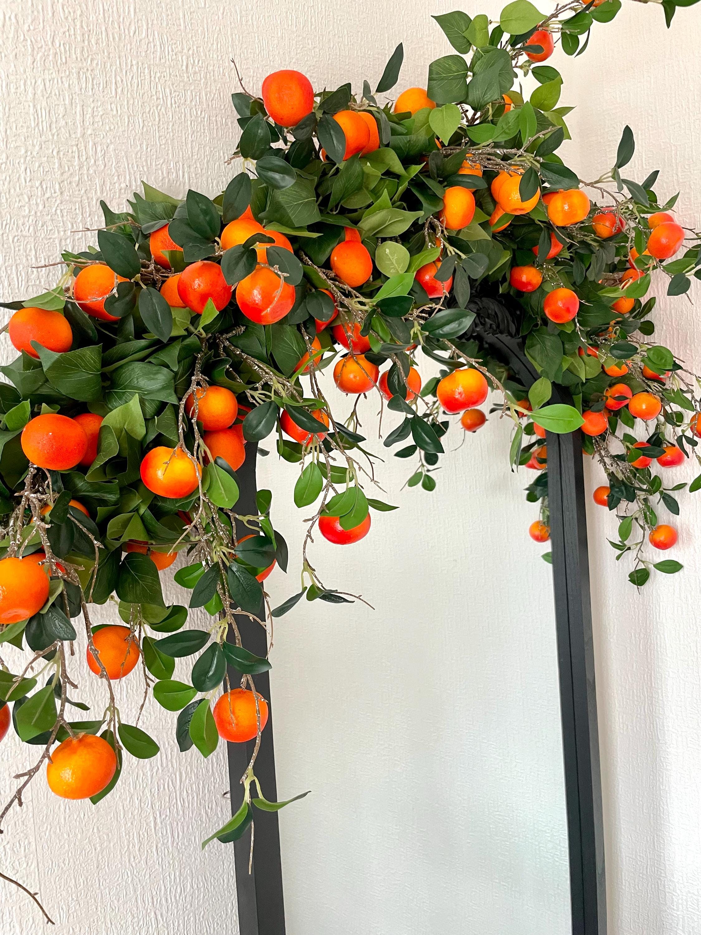 Artificial Orange Fruit Garland, Realistic Orange Fruit Decor ...