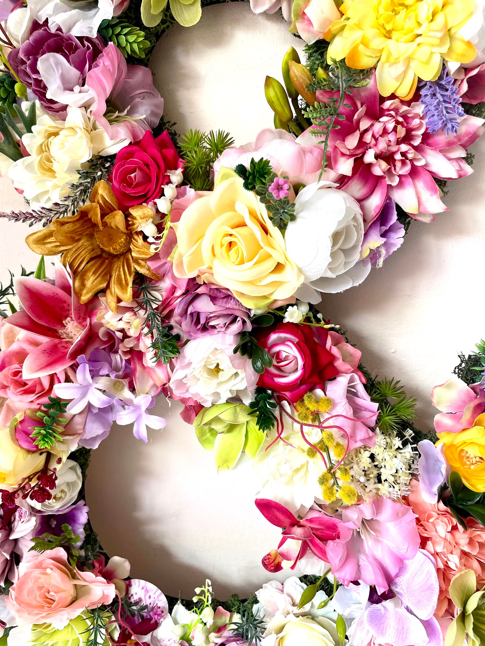 3D Flower Letters Floral Alphabet Wedding Initials Greenery - Etsy