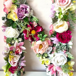 Large 3D Custom Flower Letters, Baby Shower Decor, Birthday Party Decor ...