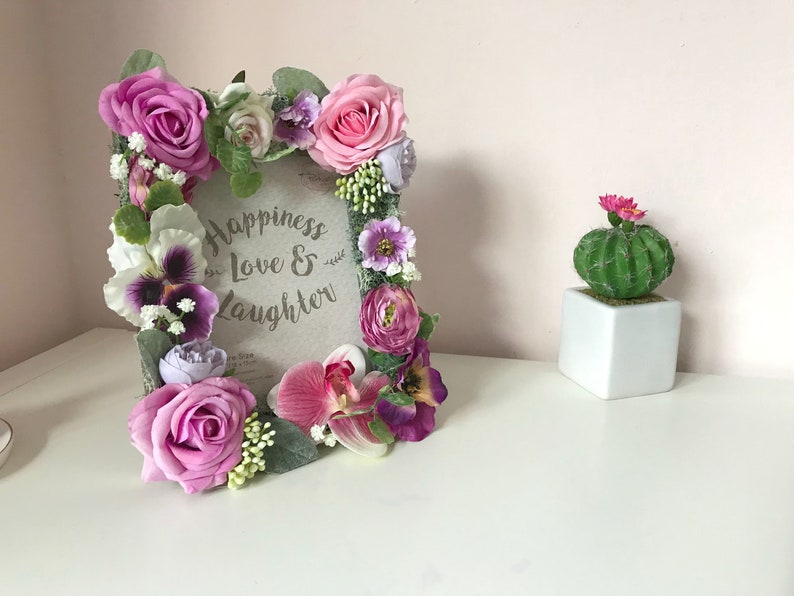 Floral Picture Frame Nursery Picture Frame Personalised | Etsy