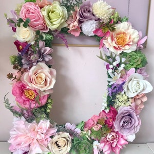 3D Flower Letters, Floral Alphabet, Wedding Initials, Greenery Letter ...