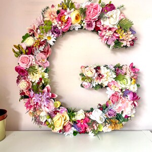 3D Flower Letters, Floral Alphabet, Wedding Initials, Greenery Letter ...