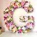 3D Flower Letters, Floral Alphabet, Wedding Initials, Greenery Letter ...
