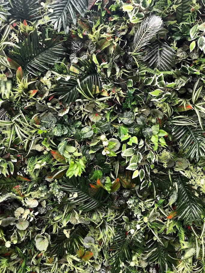Artificial Greenery Wall Faux Foliage Backdrop Faux Greenery - Etsy UK