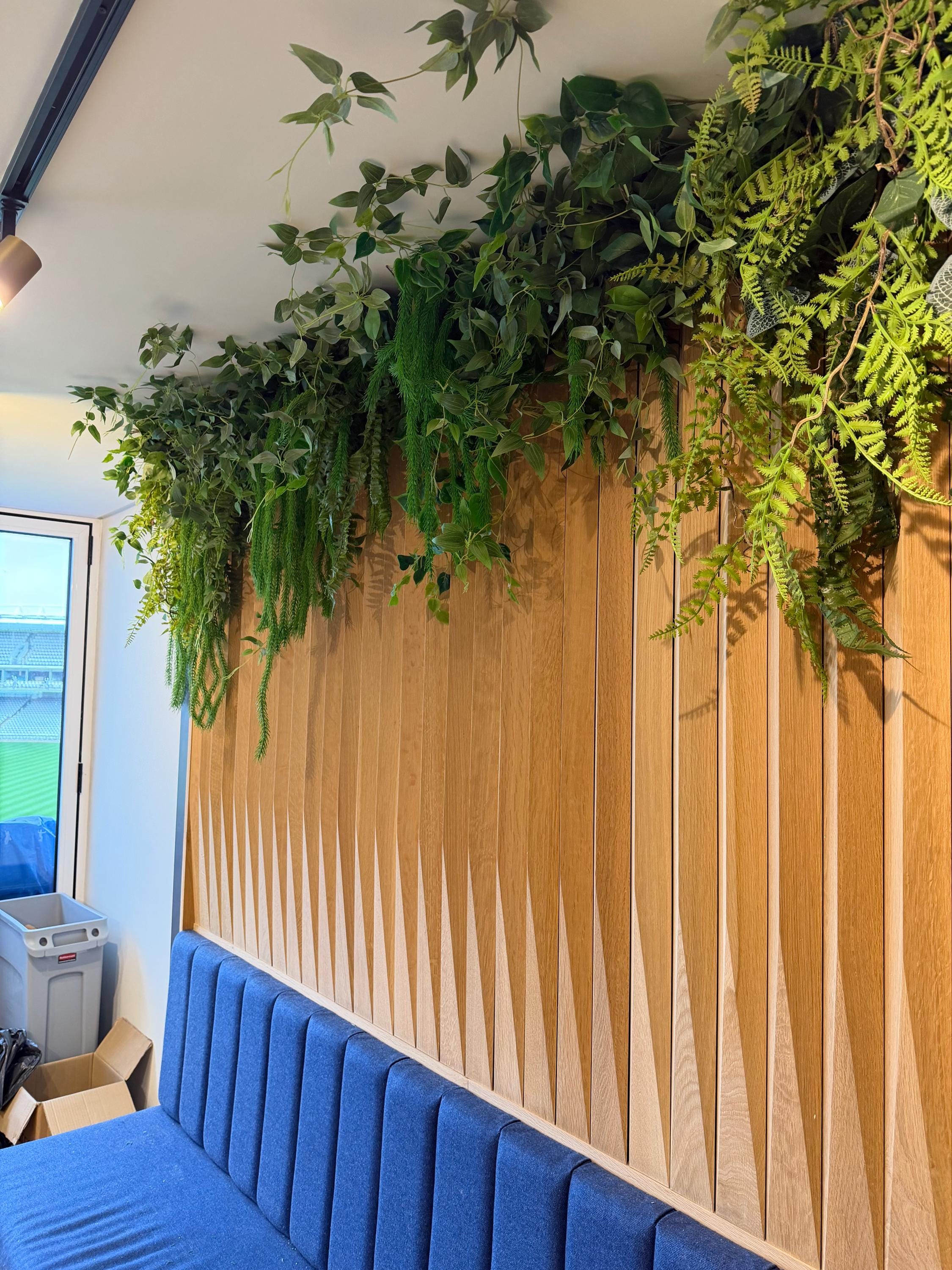 Artificial Mixed Greenery Garland, Trailing Ferns, Faux Green Wall ...