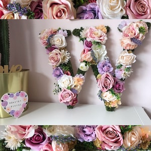 3D Flower Letters, Large Floral Letters, Woodland Wall Decor, Nursery ...