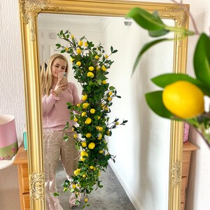1 PCS Faux Artificial Lemon Garland, Faux Citrus Lemon Swag, Faux Lemon ...