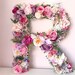 Colourful 3D Flower Letters, Floral Letter, Woodland Nursery Wall, Boho ...