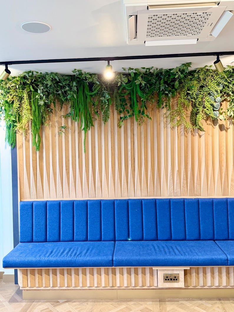 Artificial Mixed Greenery Garland, Trailing Ferns, Faux Green Wall ...