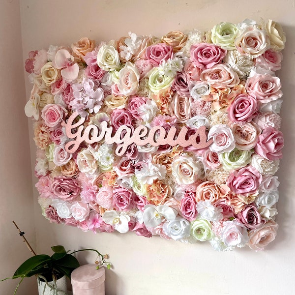 Fake Flower Wall - Etsy