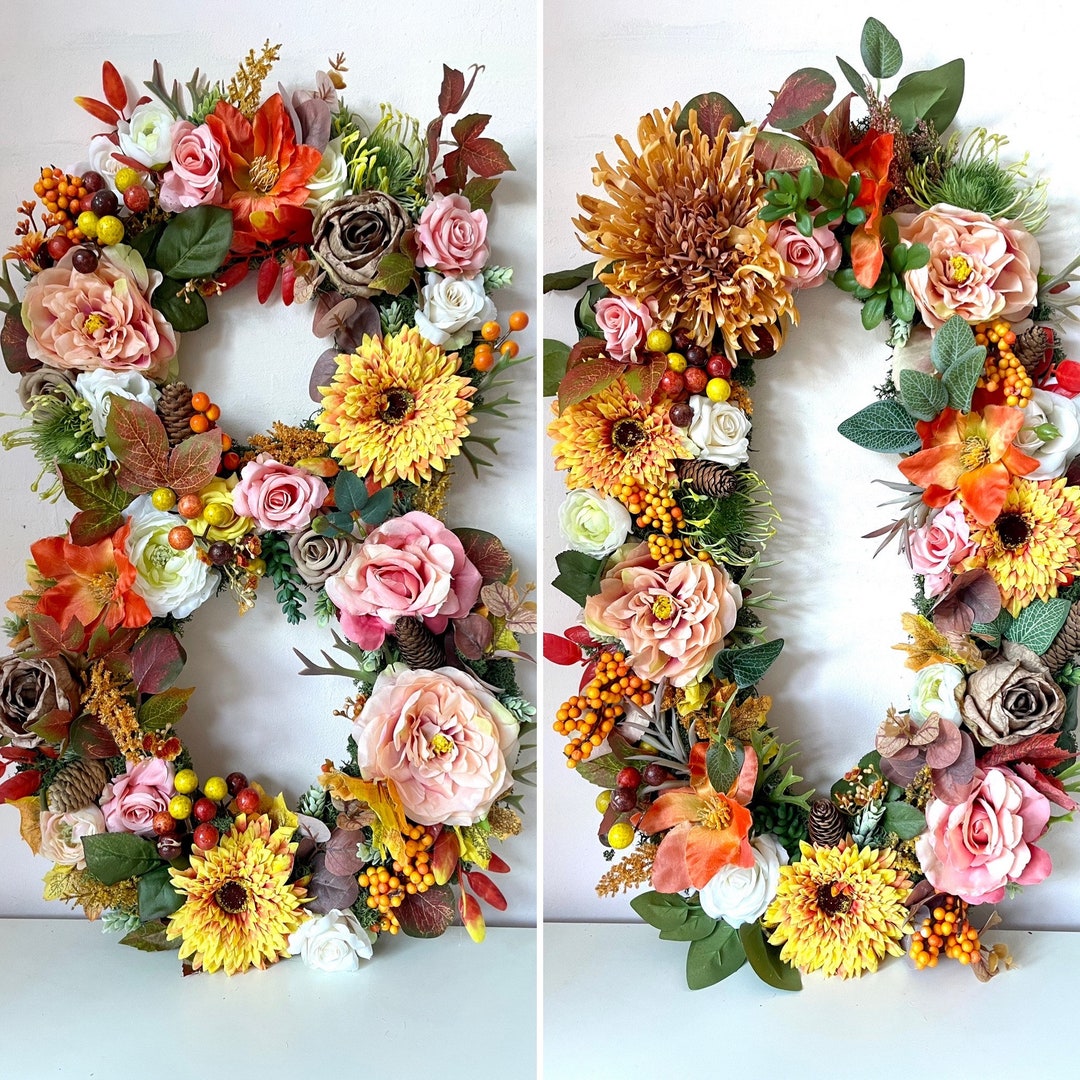 Large 3D Flower Letters, Boho Style Wall Decor, Extra Large 3D Letters ...