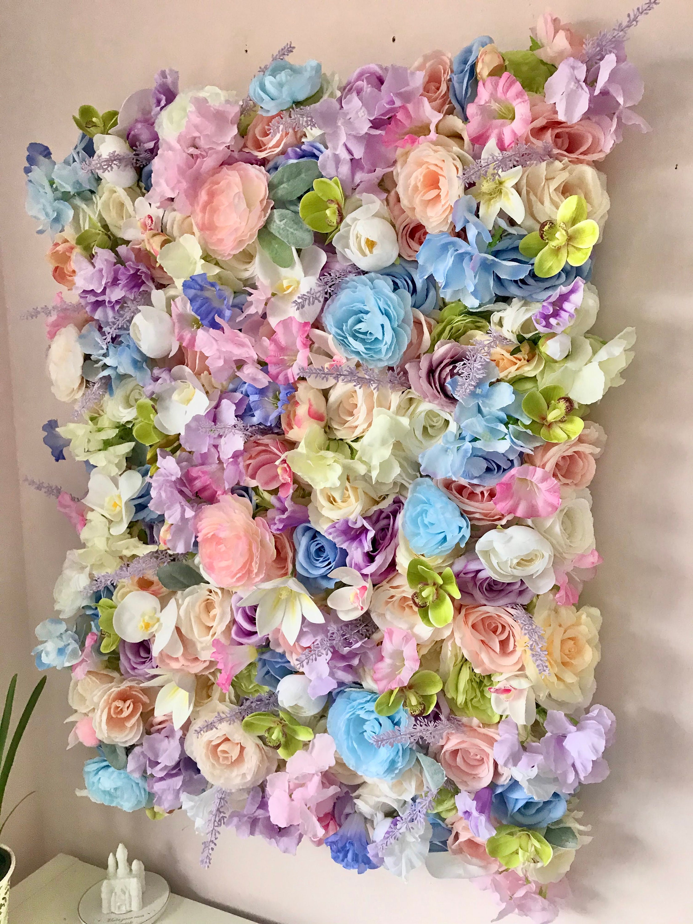 Luxury Soft Pastel Flower Wall Rainbow Flower Wall Rainbow - Etsy UK