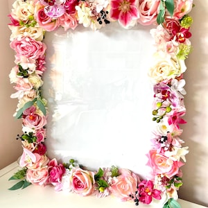 Flower Photo Frame, Floral Picture Frame, Wedding Picture Frame ...