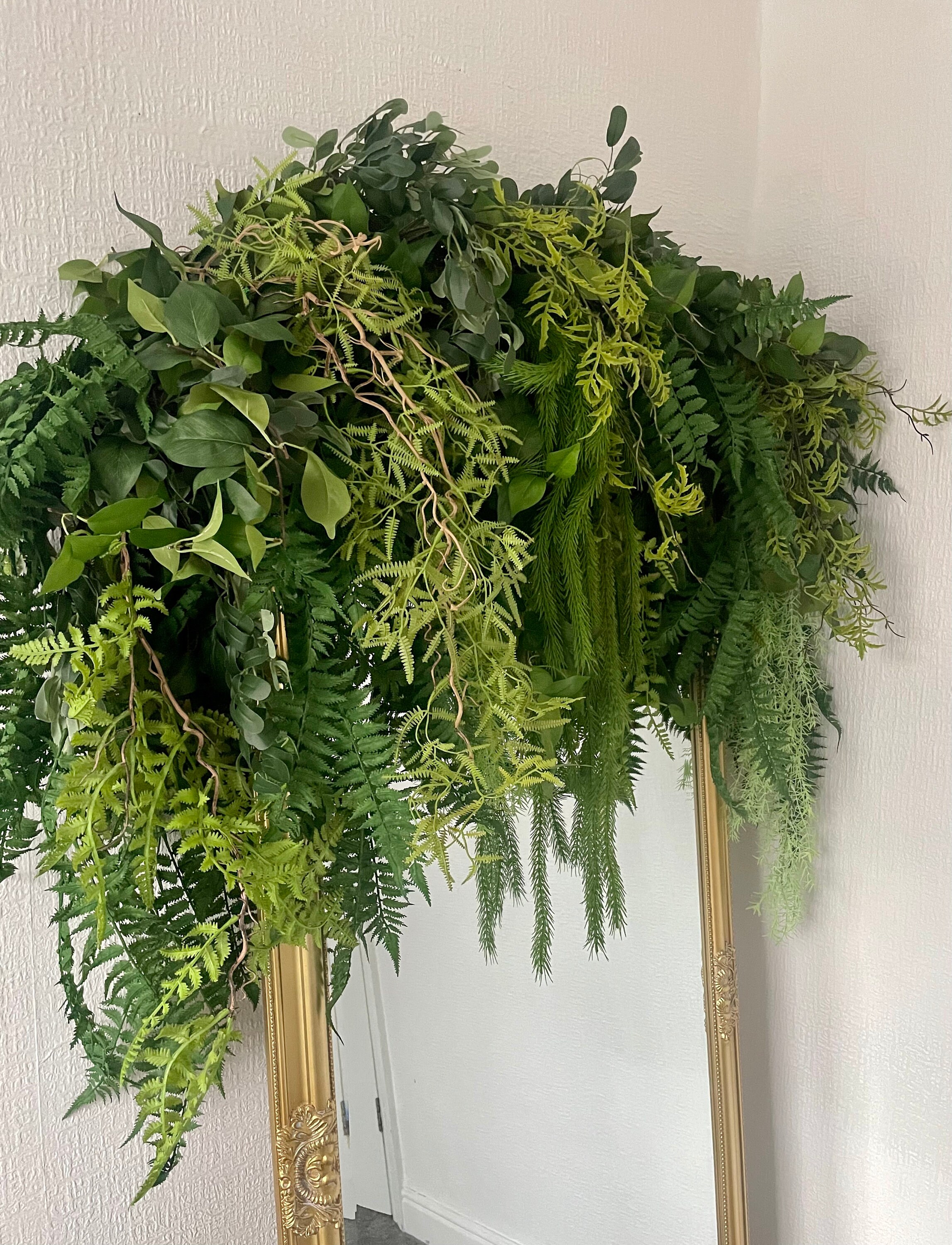 Luxe Artificial Greenery Garland | Mixed Faux Leaf Garland for Weddings ...
