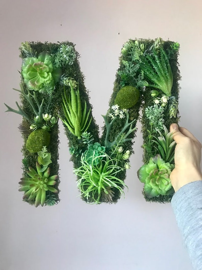Large Moss Wall Letters 60cm Moss Logo Sign Botanical - Etsy UK