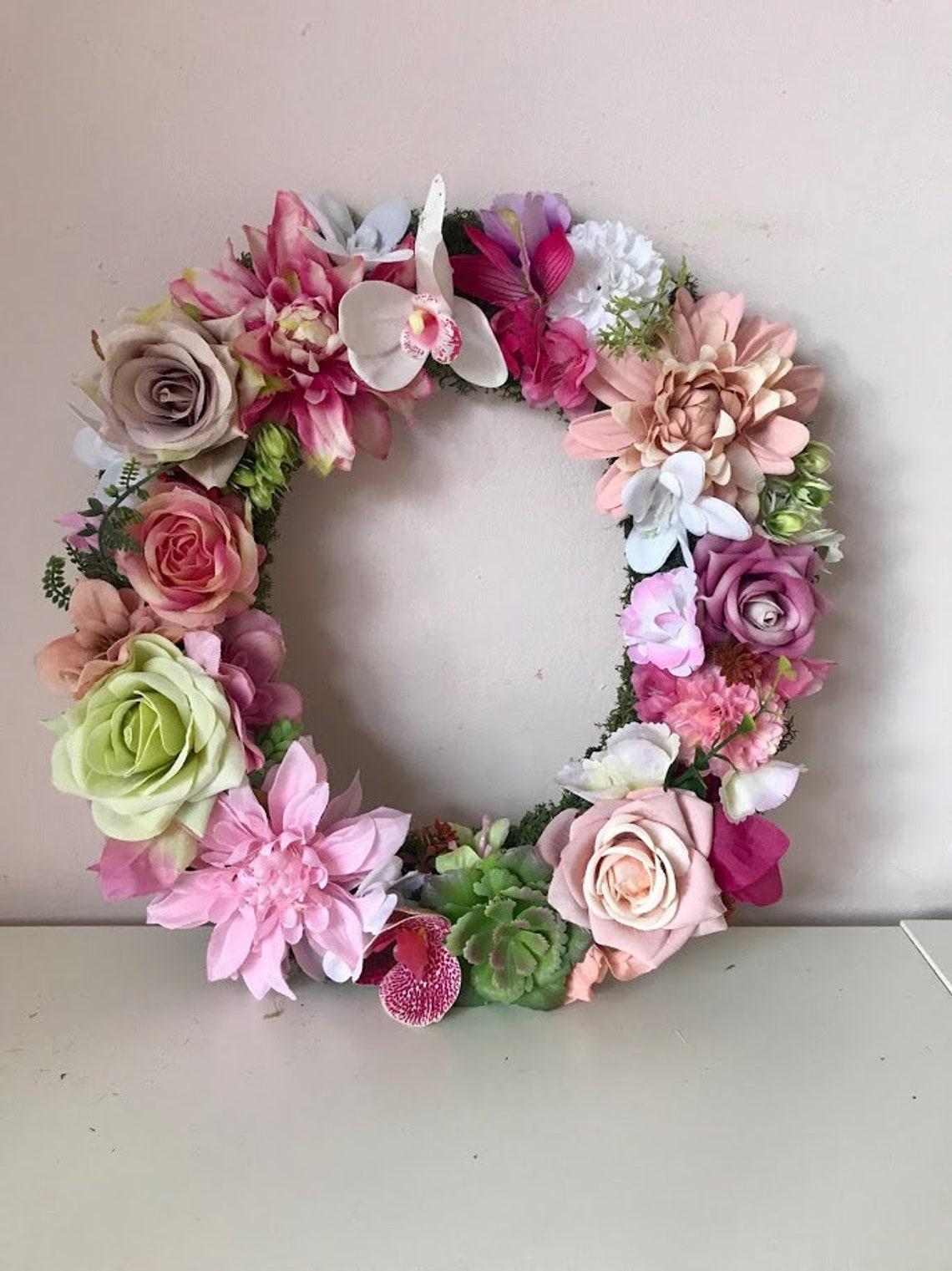 Flower Letter Eden Garden Large Floral Letter Initials | Etsy