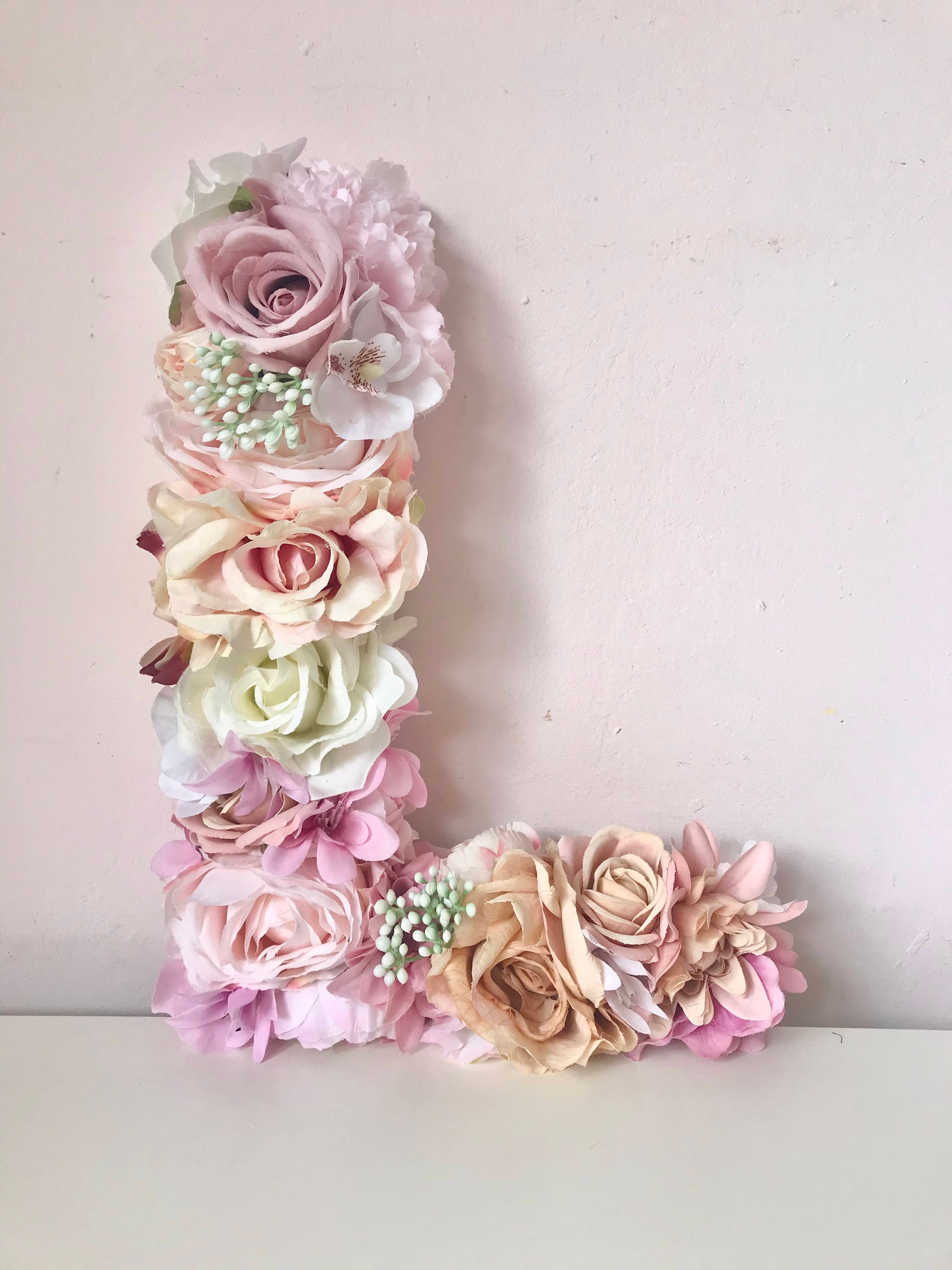 Baby Girl Name Sign Floral Name Flower Letters Floral - Etsy UK