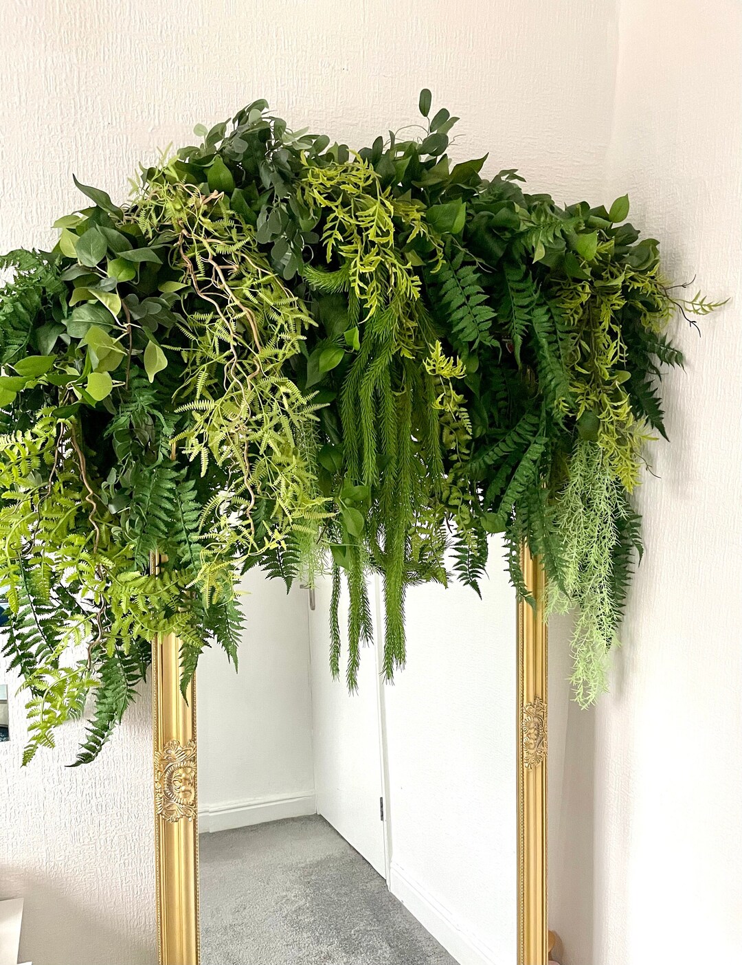 Luxe Artificial Greenery Garland: Mixed Foliage Swag (130 Cm) - Etsy
