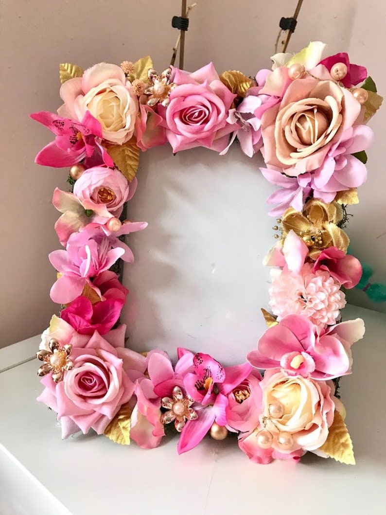 Flower Photo Frame 3D Flower Frame Wedding Gift Floral - Etsy