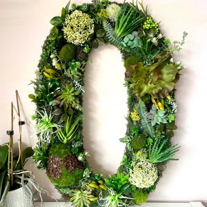 Moss Numbers/ Letters, Large Moss Letters, Botanical Birthday Decor ...