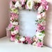 3D Flower Photo Frame, Floral Picture Frame, Pink Flower Frame, Gift ...
