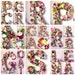 Colourful 3D Flower Letters, Floral Letter, Woodland Nursery Wall, Boho ...