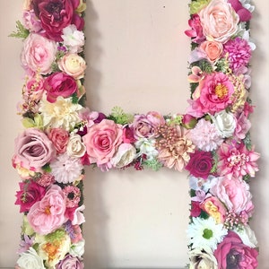 Large Flower Letters 16 24 32giant Floral - Etsy