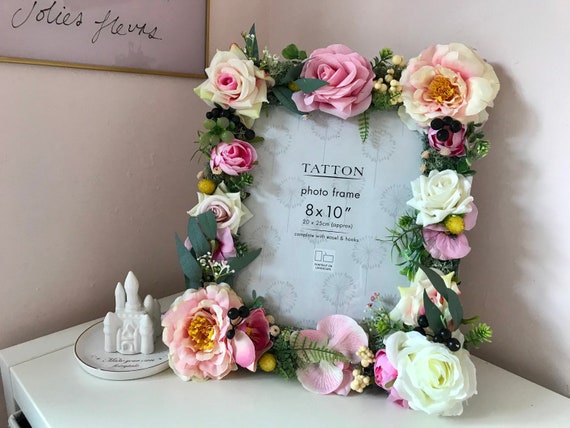 Flower Photo Frame 3D Flower Frame Wedding Gift Floral - Etsy