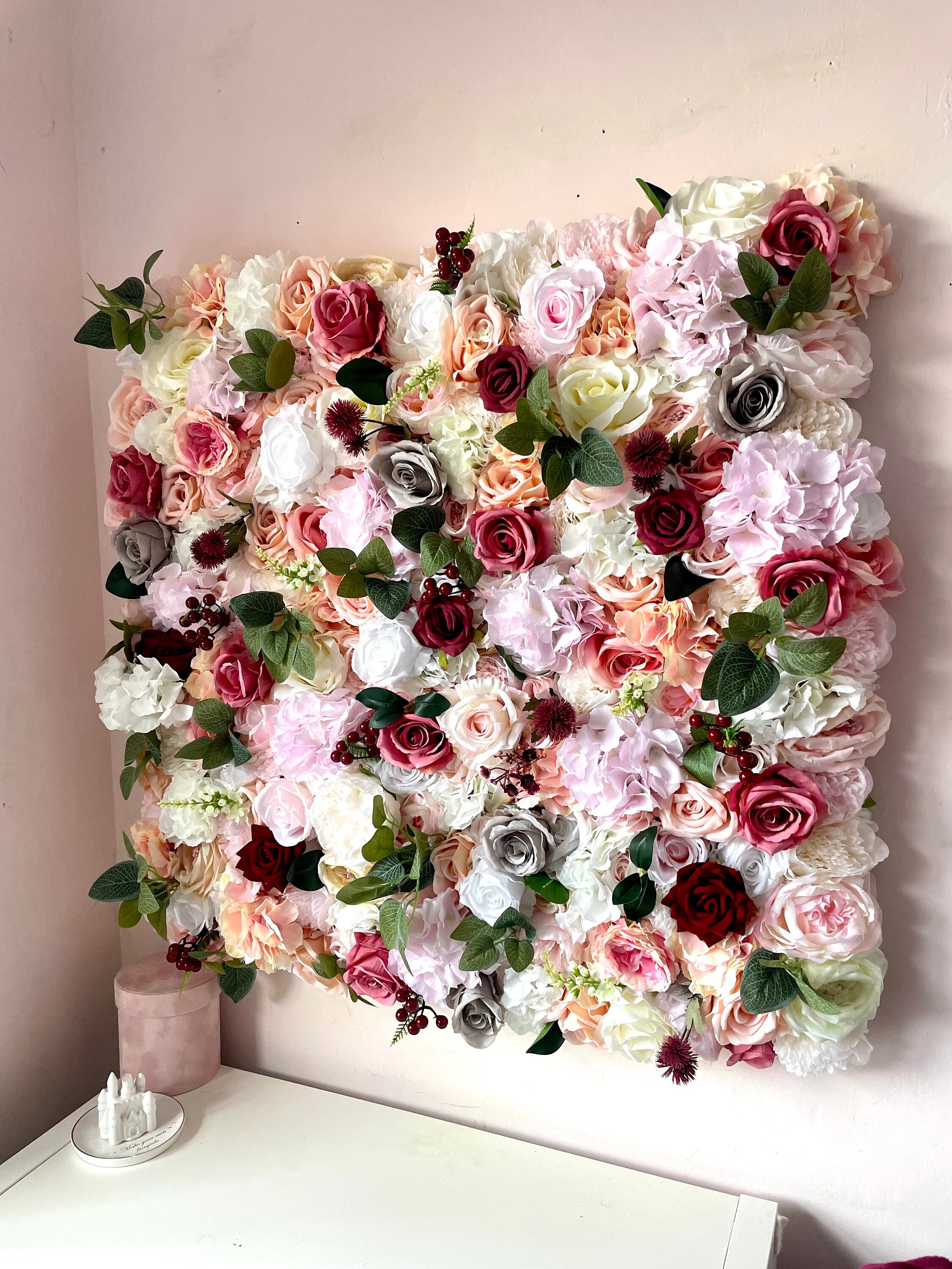 3D Artificial Flower Wall Backdrop Colourful Flower Wall - Etsy