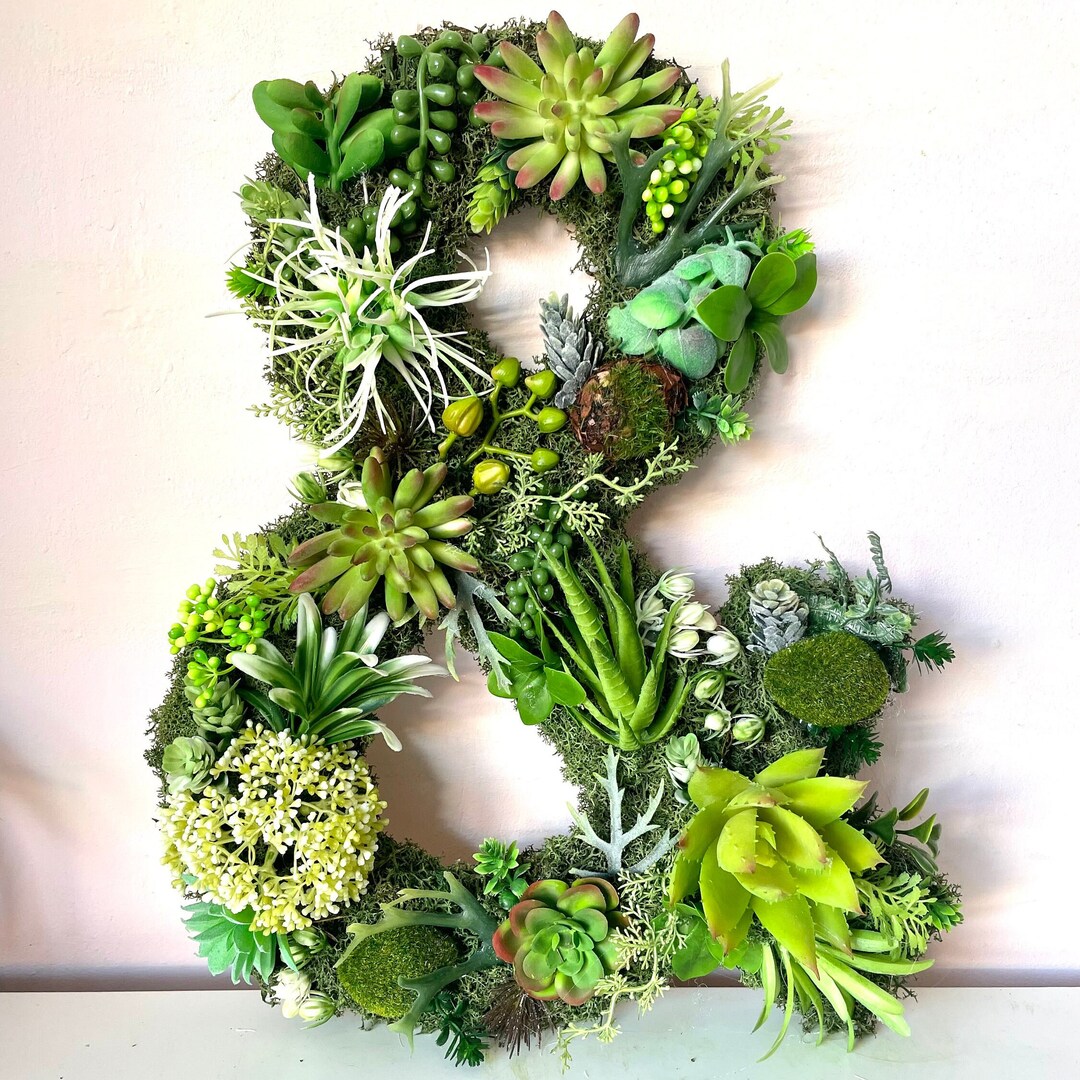 Moss Letters in 40cm, 60cm, 80cm, Moss Office Wall Sign, Green Plant ...