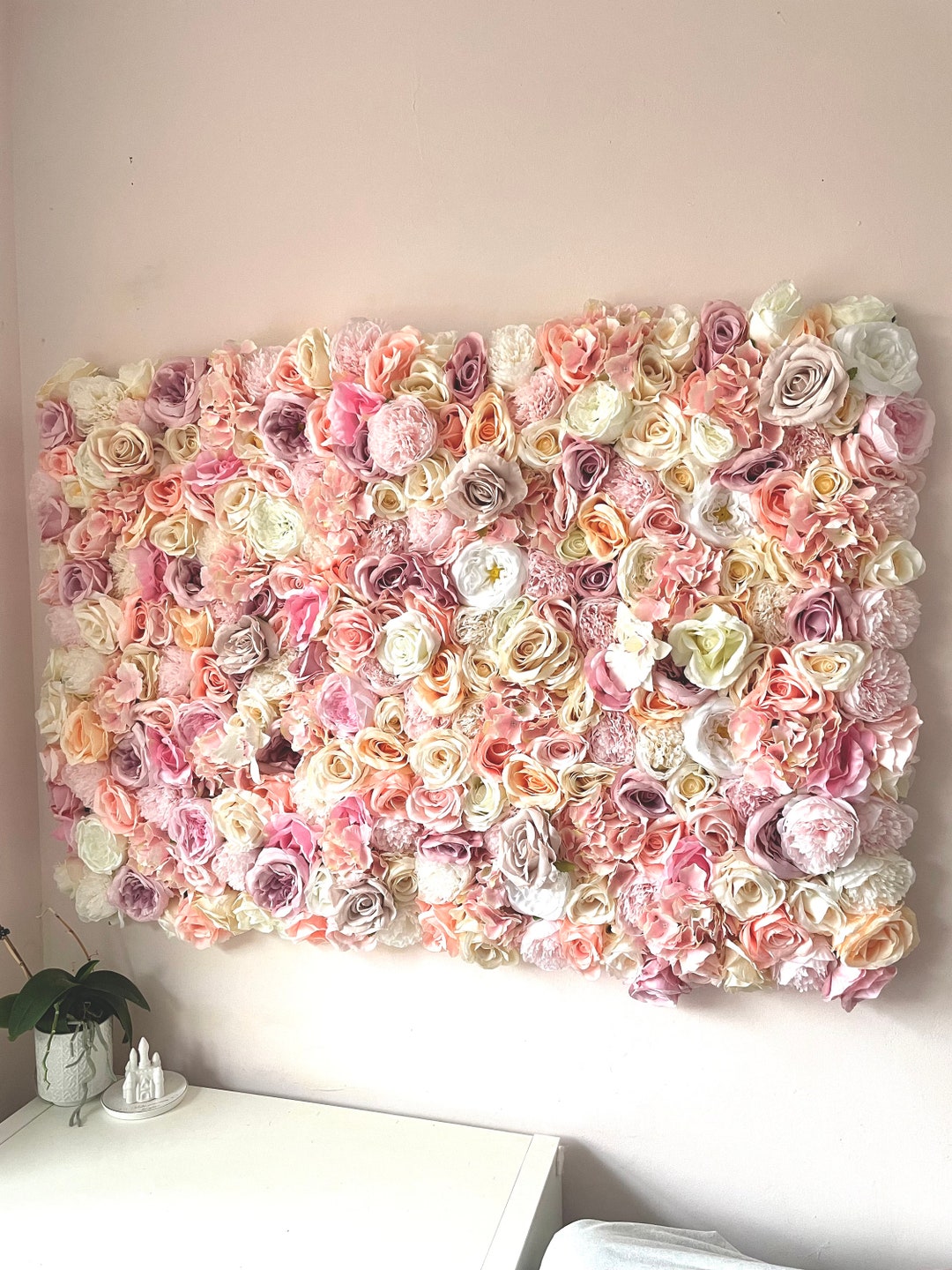 Flower Wall Backdrop, Flower Wall Panels for Shop, Salon, Restaurant ...