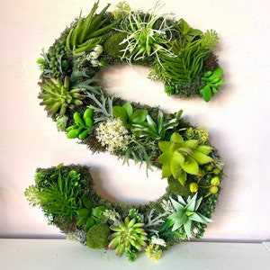 Moss Numbers/ Letters, Large Moss Letters, Botanical Birthday Decor ...