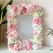 Floral Photo Frame, Pink Rose Decor, Custom Picture Frame - Etsy
