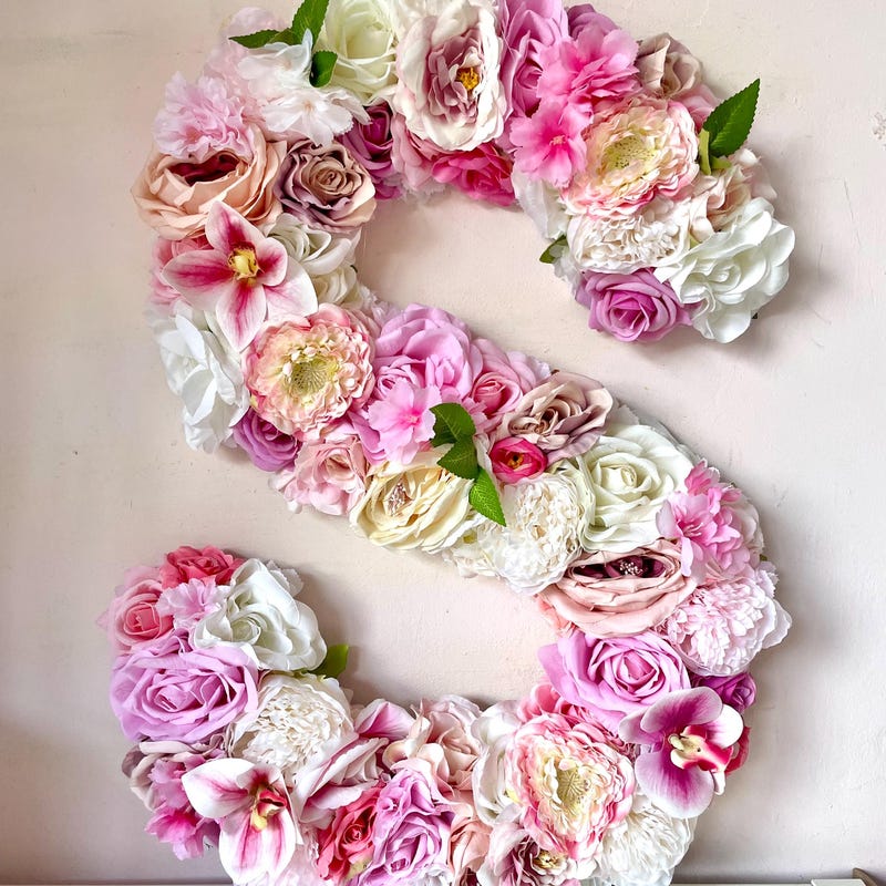 Flower Letter - Etsy
