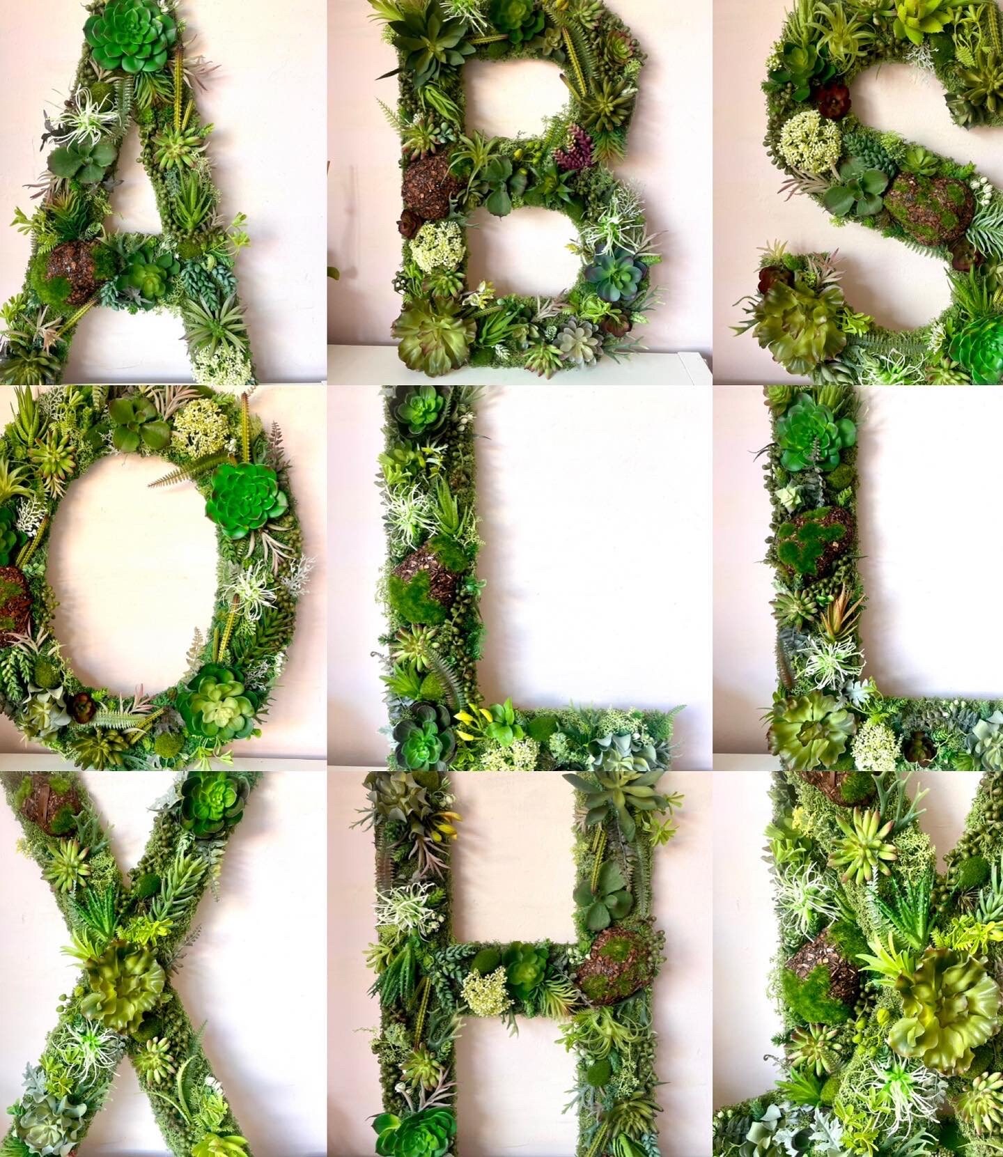 Large Moss Wall Letters 60cm Moss Logo Sign Botanical - Etsy UK