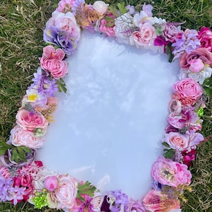 3D Flower Photo Frame, Floral Picture Frame, Pink Flower Frame, Gift ...