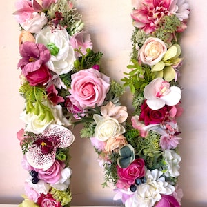 3D Flower Letters, Large Floral Letters, Woodland Wall Decor, Nursery ...
